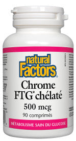 Chrome FTG chélaté 500 mcg – Alimentation Naturelle